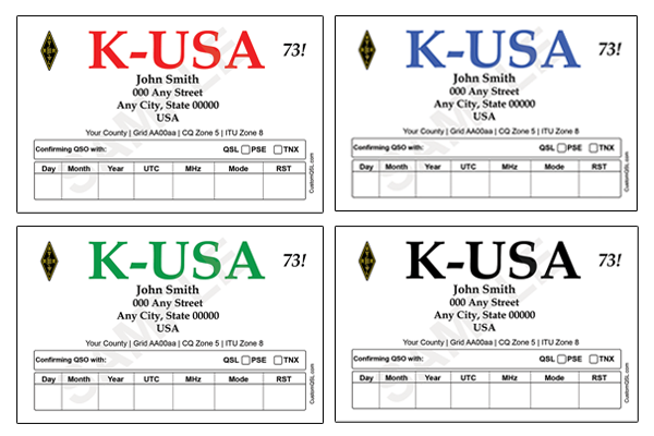 Standard QSL | CustomQSL.com